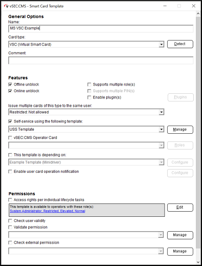 Manage Virtual Credentials using vSEC:CMS User Self-Service – Versasec